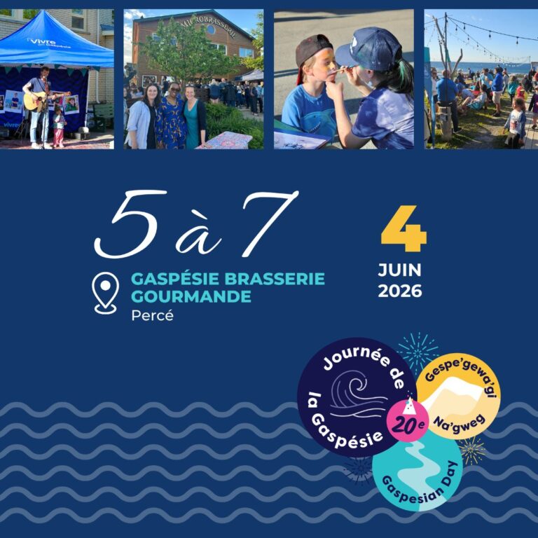 5 à 7 festif dans le cadre de la Journée en bleu à Gaspésie Brasserie ...